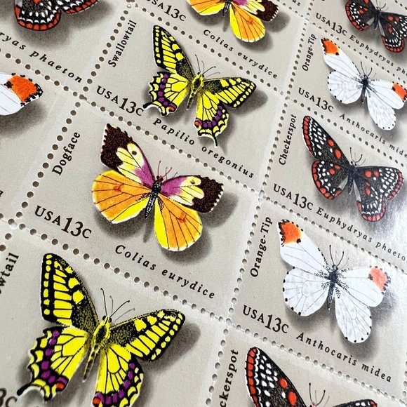 Other | Butterfly 1977 Postage Stamp Sheet Unused Usa 17121715 | Poshmark